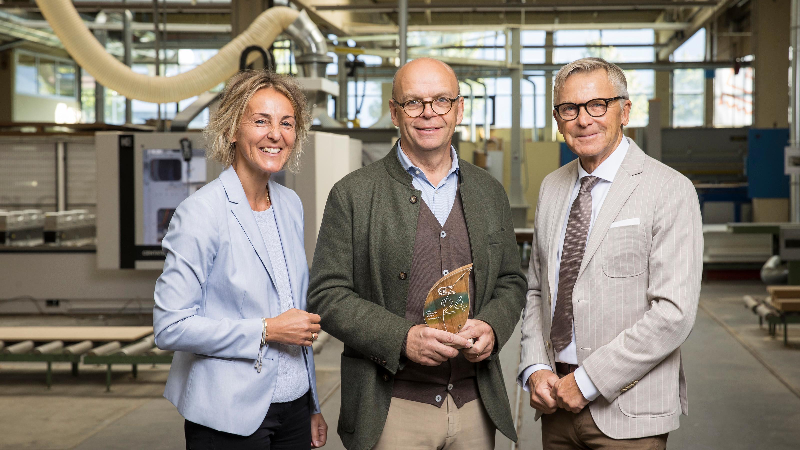 Umweltpreis für die Tischlerei Scheicher - WKO