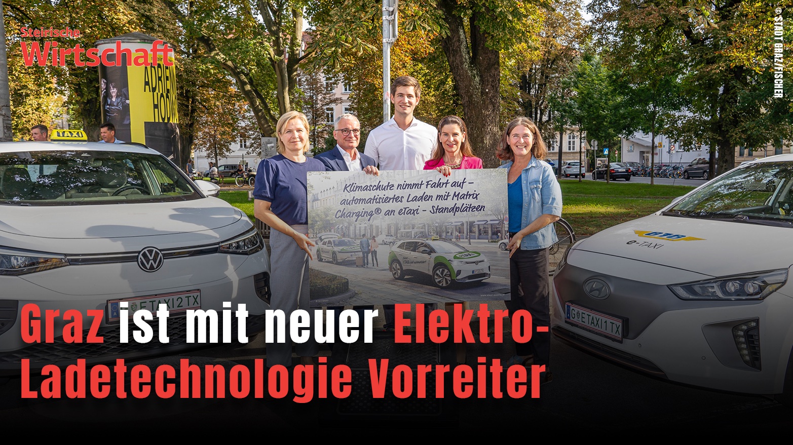 Neue Elektro-Ladetechnologie für Taxis geht in Graz in Betrieb - WKO