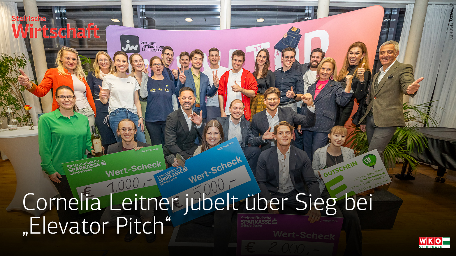 Liftfahrt zum Erfolg: Cornelia Leitner holt sich Sieg beim „Elevator Pitch“ - WKO